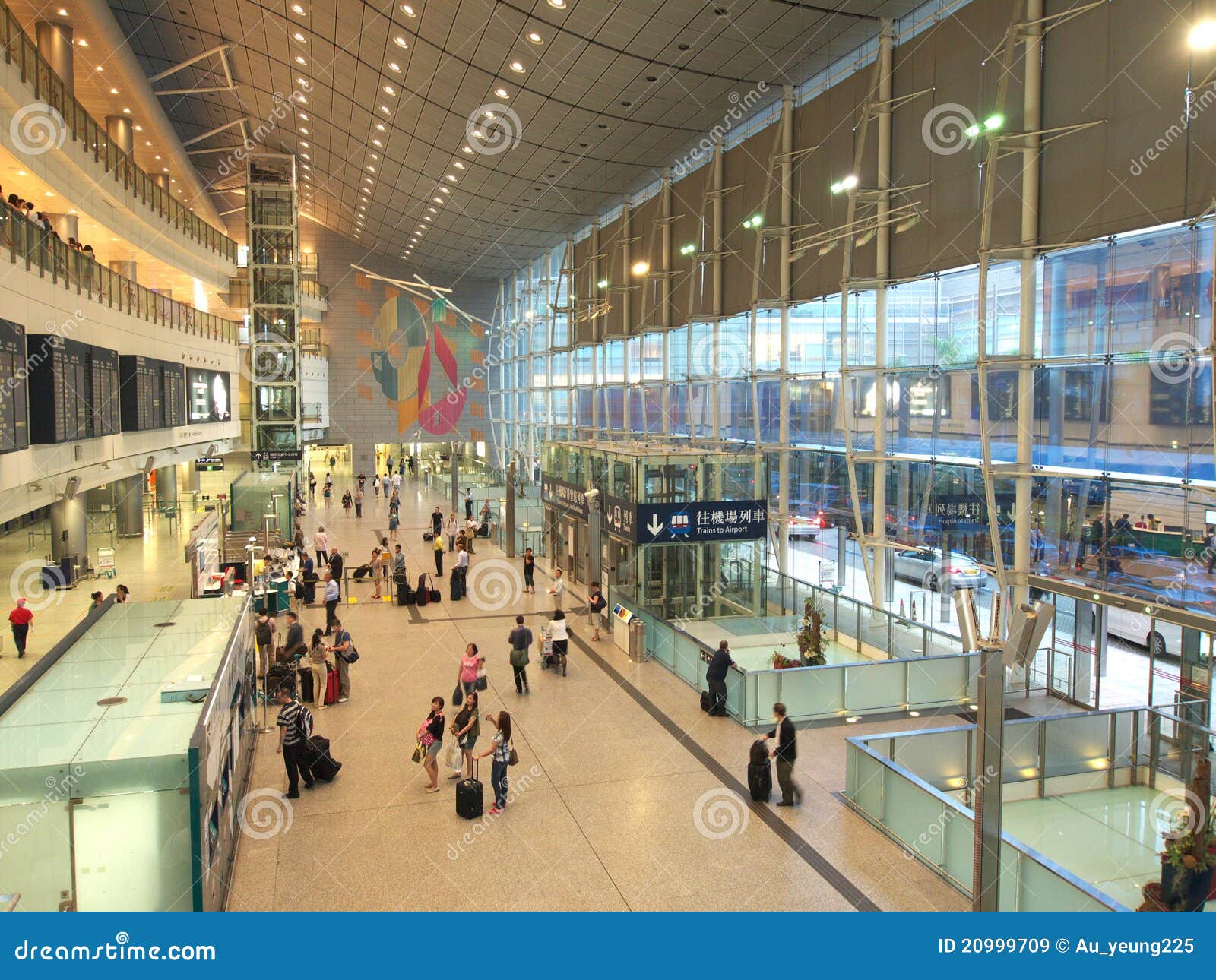 Hong Kong Train Station editorial stock image. Image of transportation ...