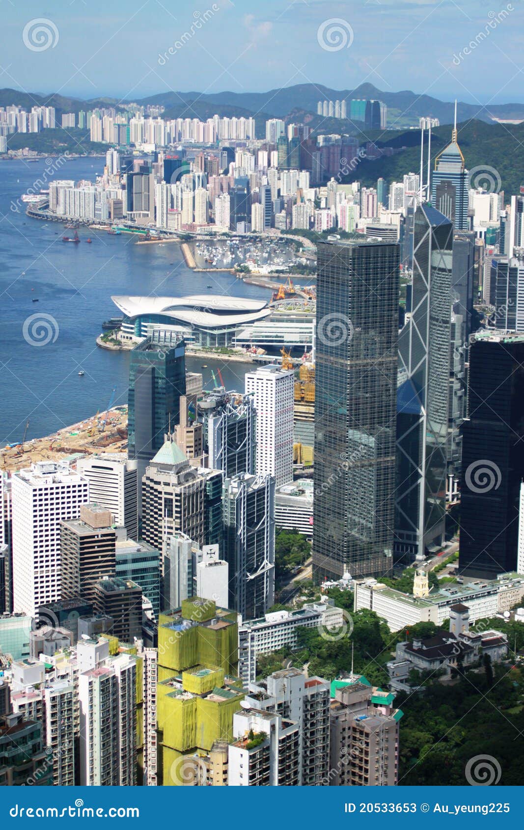 Hong Kong view editorial stock photo. Image of kowloon - 20533653