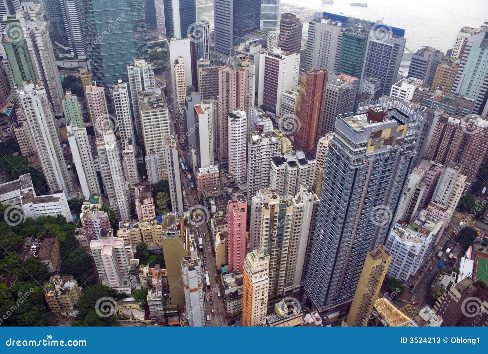 Hong Kong Wan Chai from Above Stock Image - Image of asia, china: 3524213