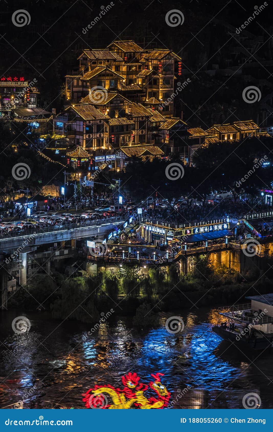 HongYa Cave editorial image. Image of chongqing, travel - 188055260
