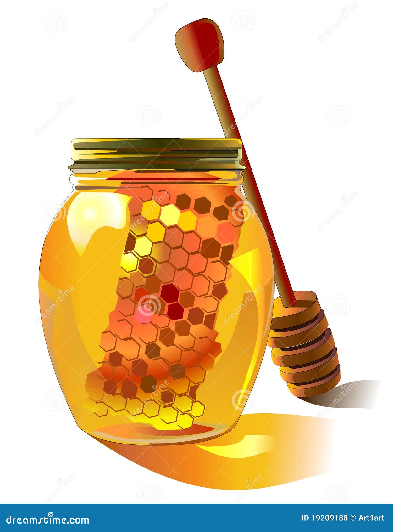 Frischer Honig Stock Illustrationen, Vektoren, & Kliparts - 174 Stock ...