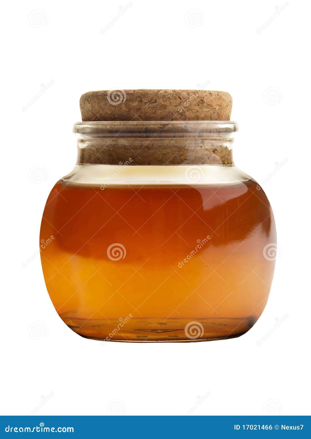 Honig-Glas stockfoto. Bild von honig, vitamin, glas, getrennt - 17021466