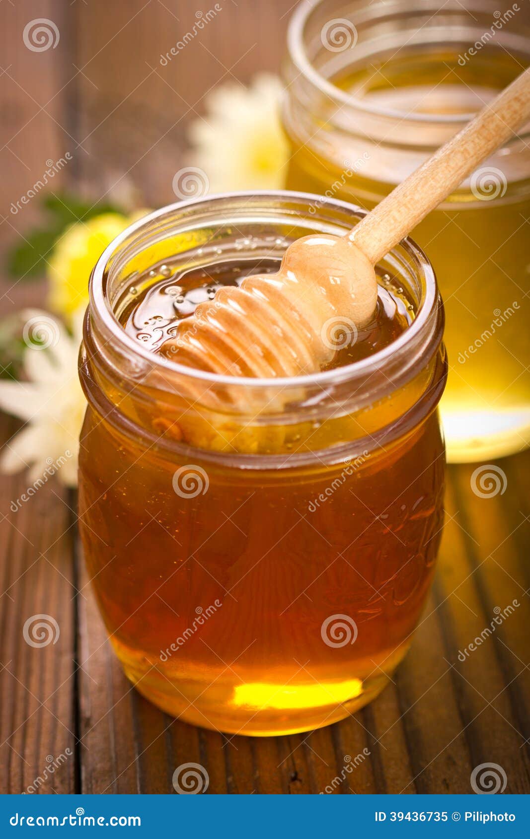 Honig im Glas stockbild. Bild von nahrung, organisch - 39436735