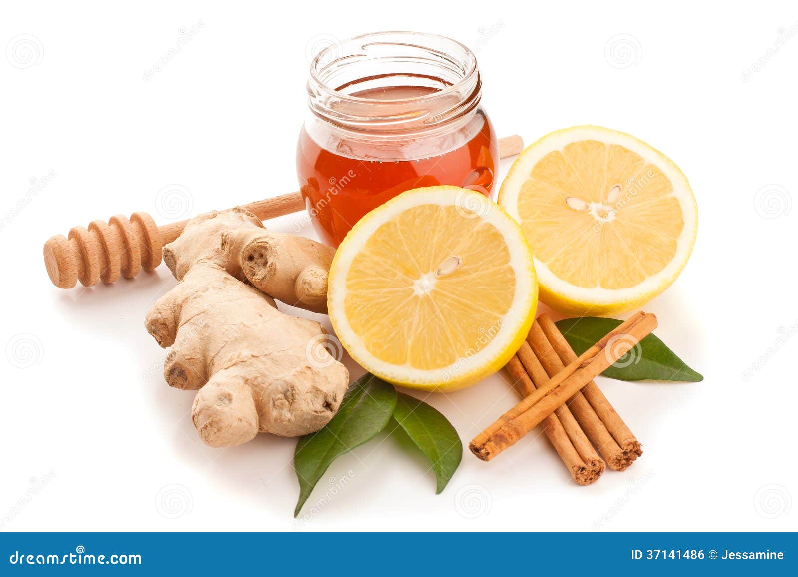 Honig, Zimt, Ingwer Und Zitrone Stockfoto - Bild von zitrone, konzept ...