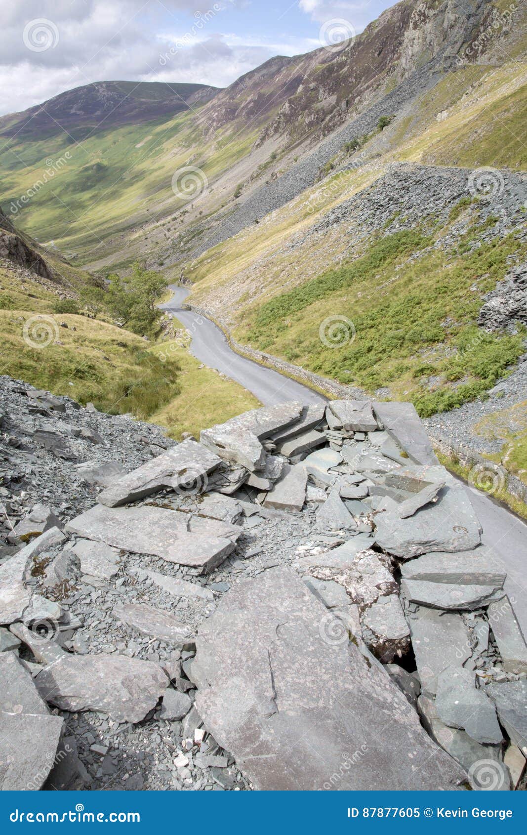 Honister Pass; Lake District; England Stock Image - Image of valley ...