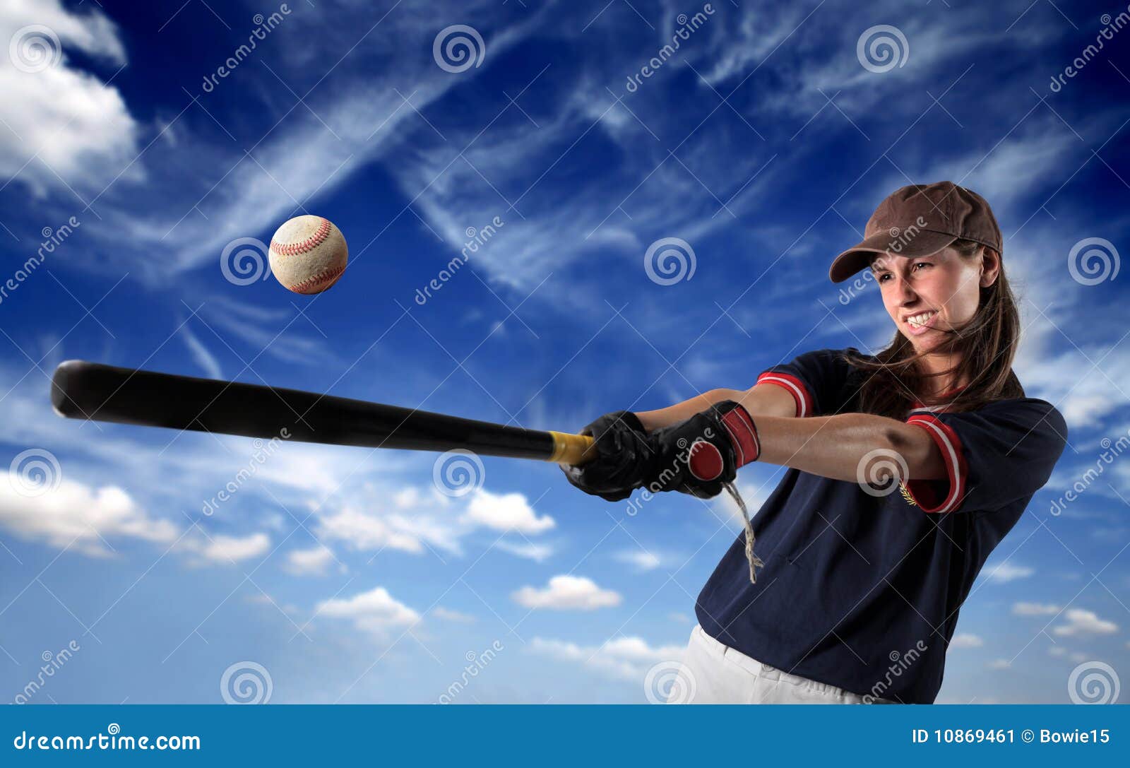 Honkbal stock afbeelding. Image of beslag, atleet, gelijke - 10869461