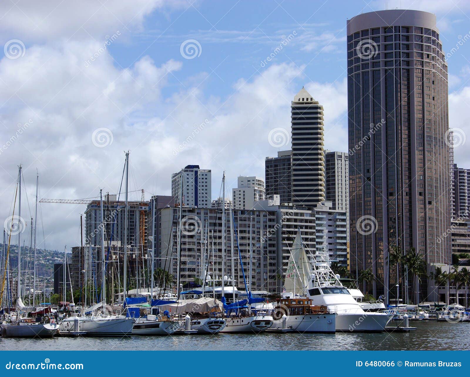 Honolulu Boats stock photo. Image of travel, capital, town - 6480066