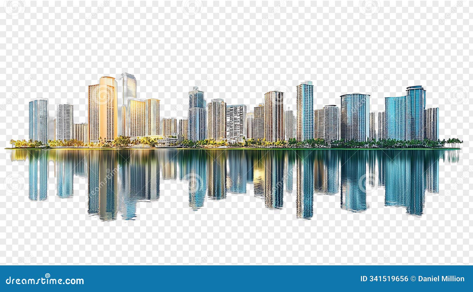 Honolulu city skyline stock photo. Illustration of view - 341519656