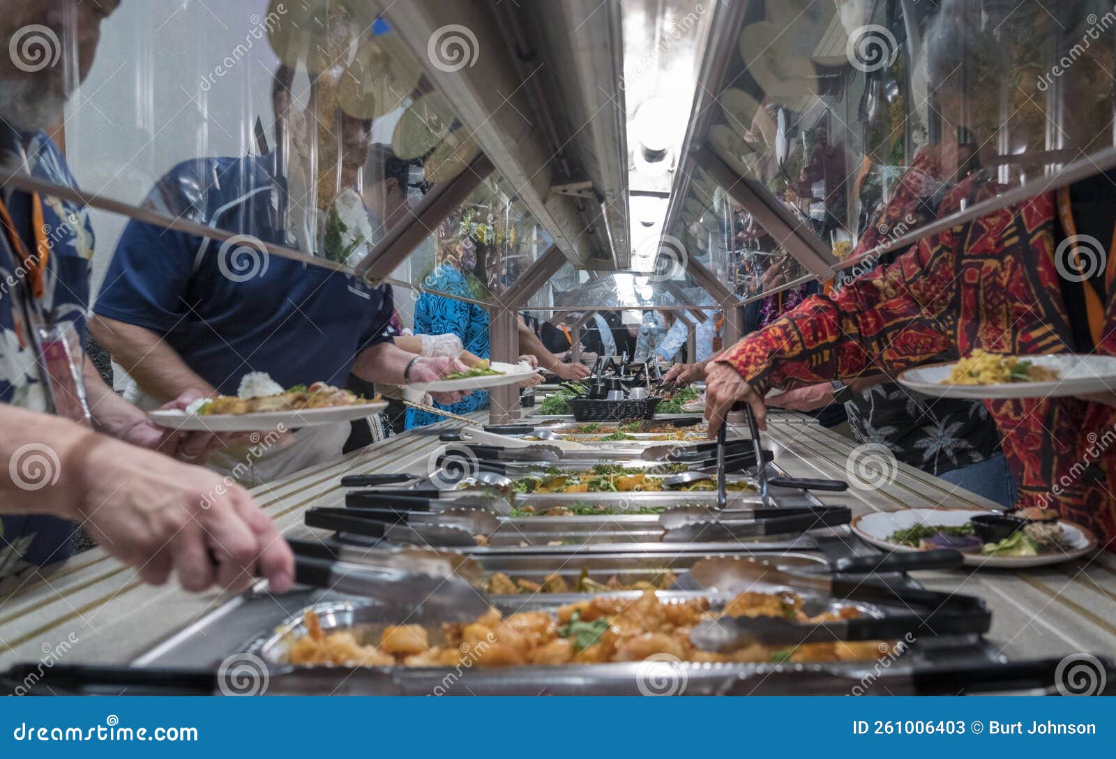 Honolulu, Hawaii, Oct 19, 2022- Shakacon - View of Buffet Table from ...