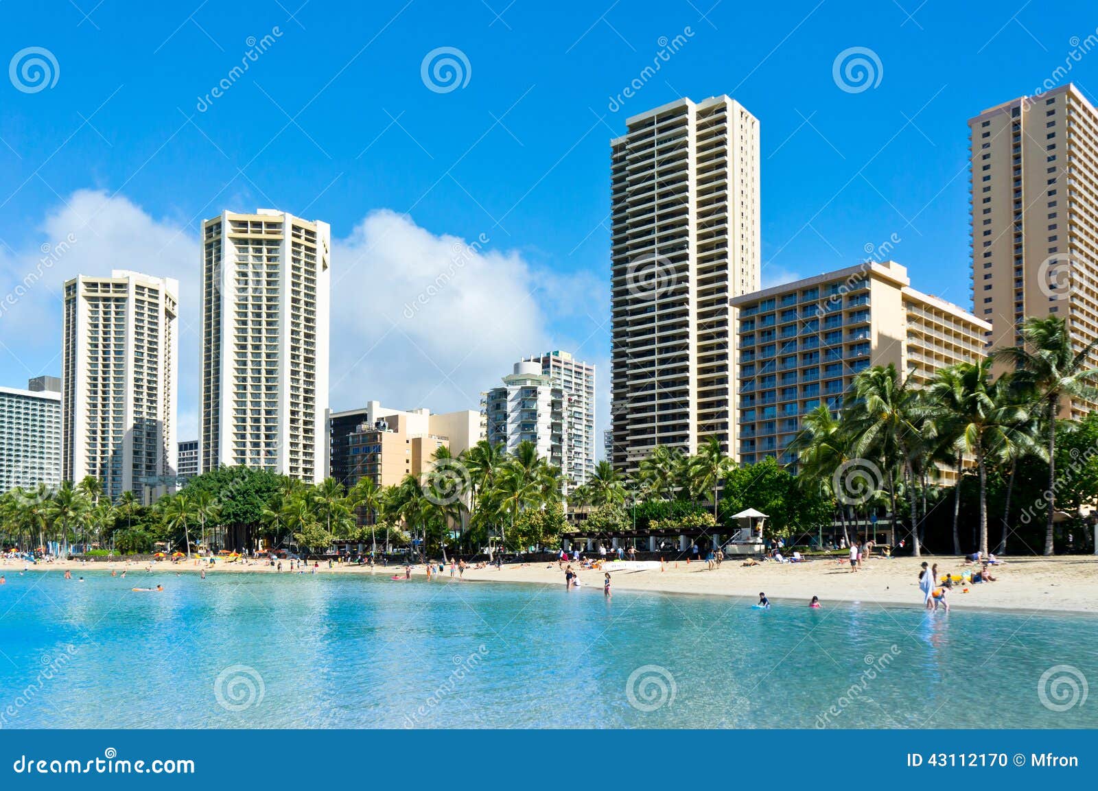 Honolulu, Hawaii, United States Stock Photo - Image of clouds, color ...