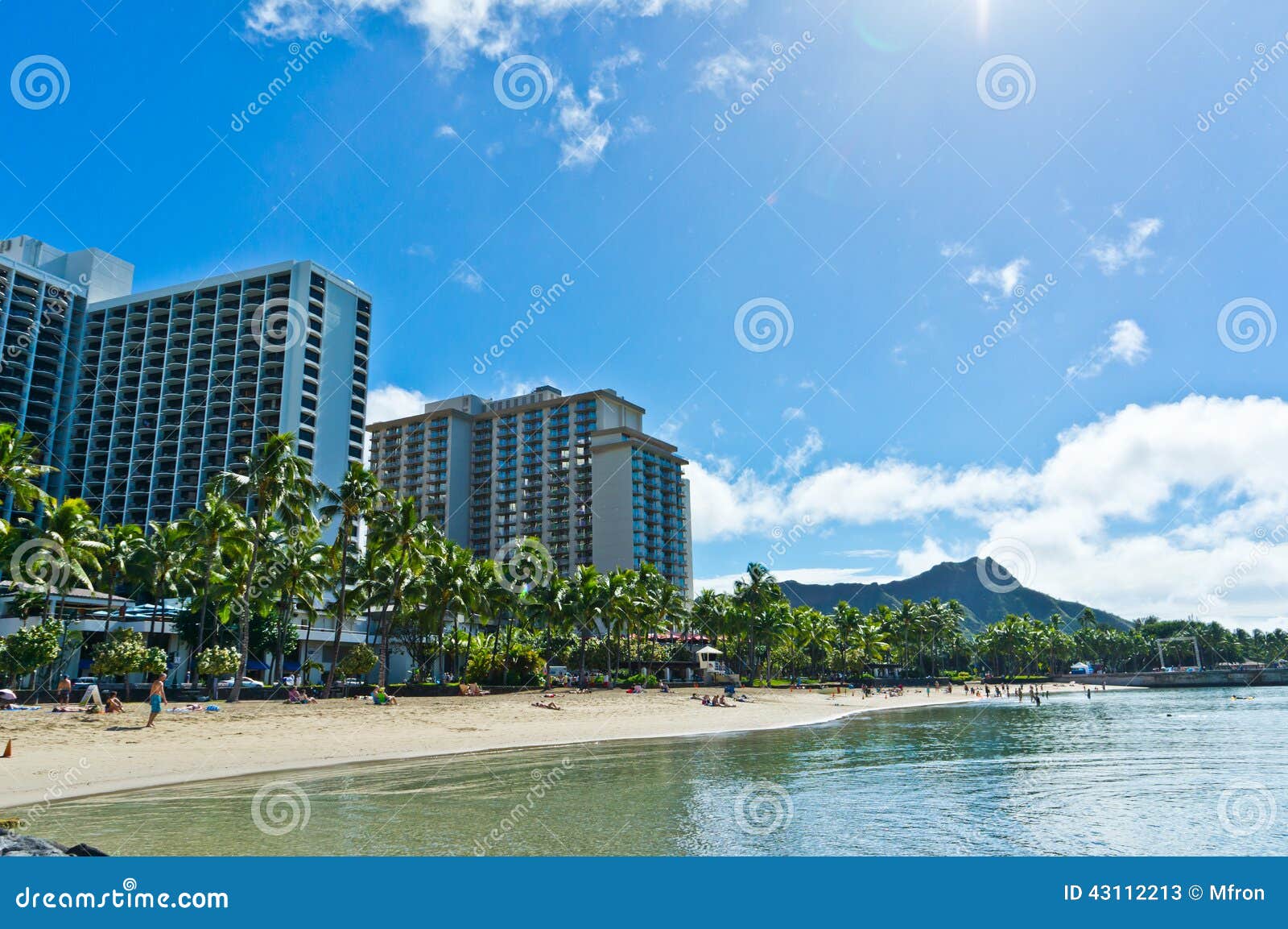 Honolulu, Hawaii, United States Stock Image - Image of palm, horizon ...