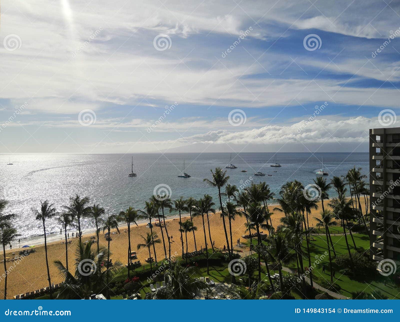 Honolulu view stock photo. Image of beautiful, view - 149843154