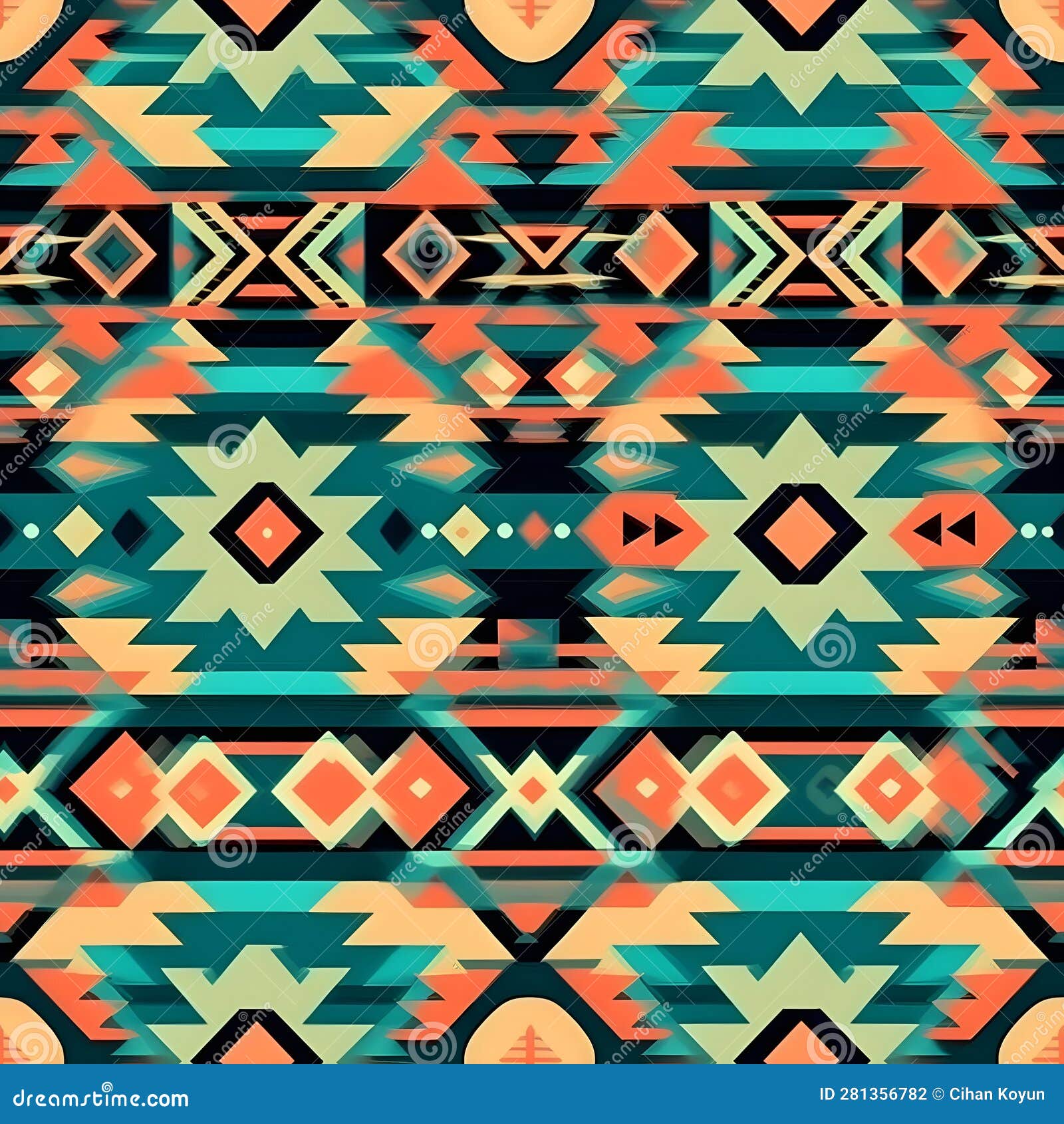 Honor Ancestral Traditions With Seamless Aztec Patterns Stock Photo ...