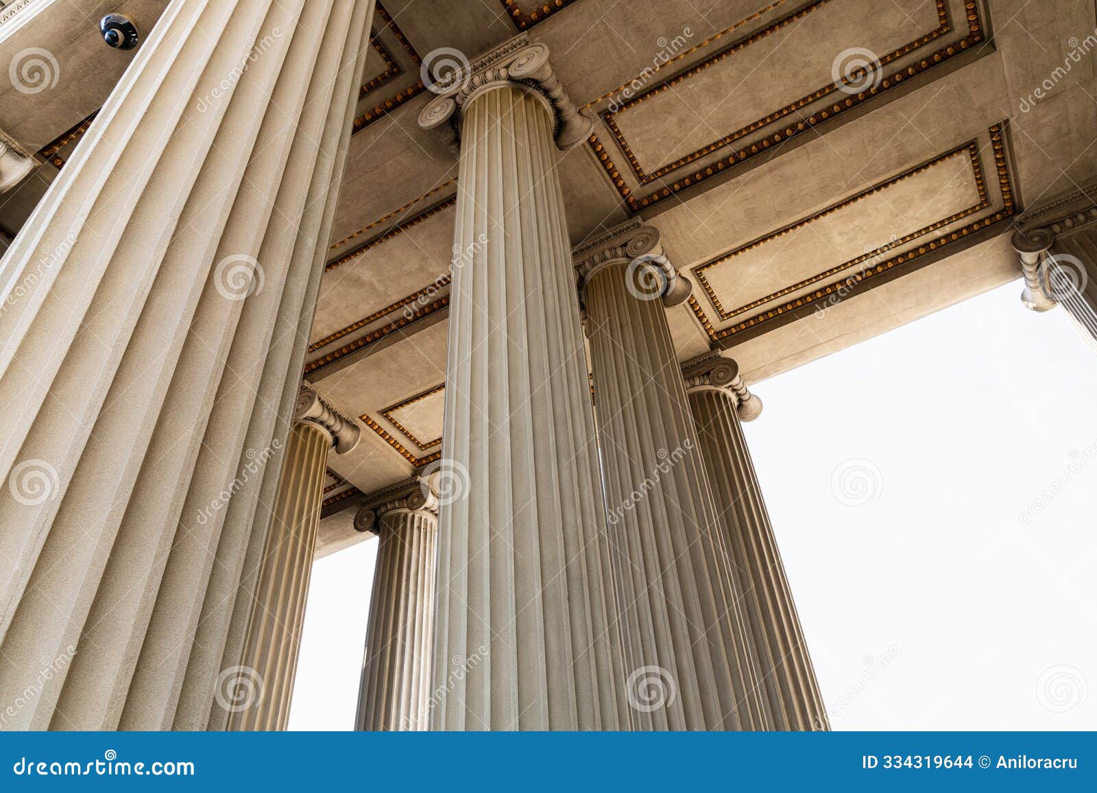 Honor of the Architectural Composition Tall Antique Columns Stock Photo ...