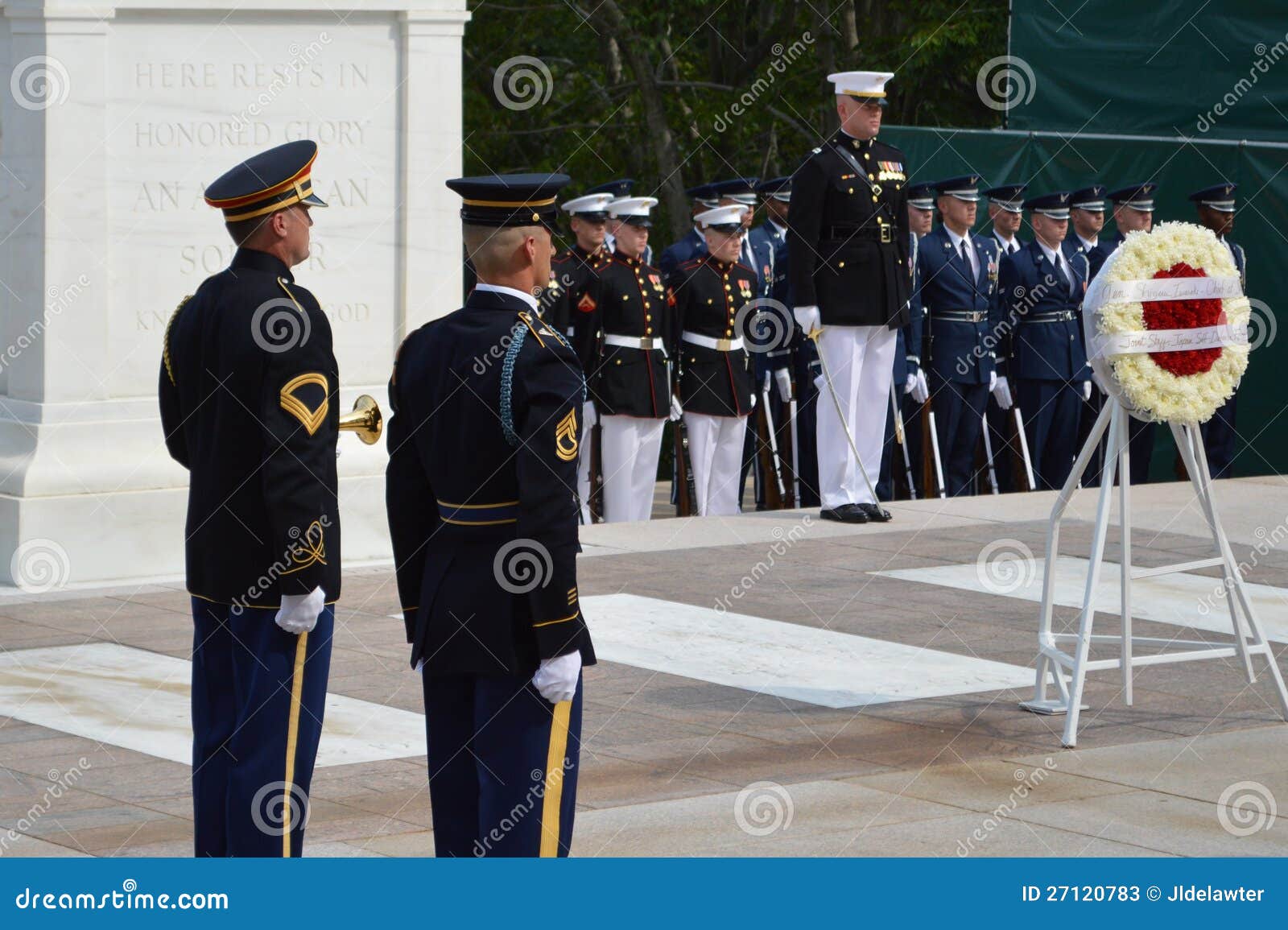 Honor Guard editorial stock photo. Image of grave, hill - 27120783