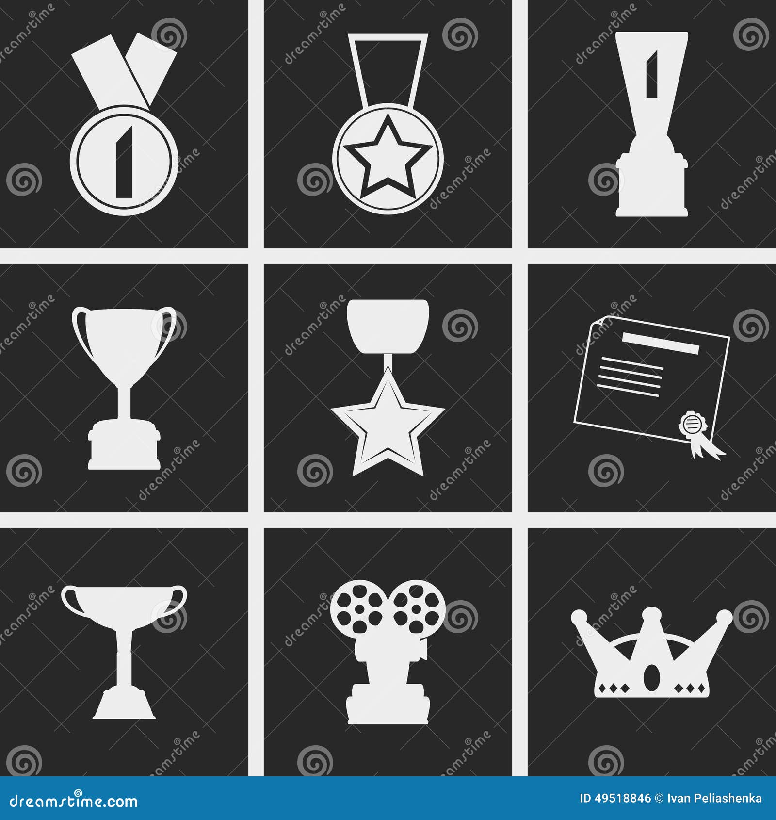 Honors Icons stock illustration. Illustration of badge - 49518846