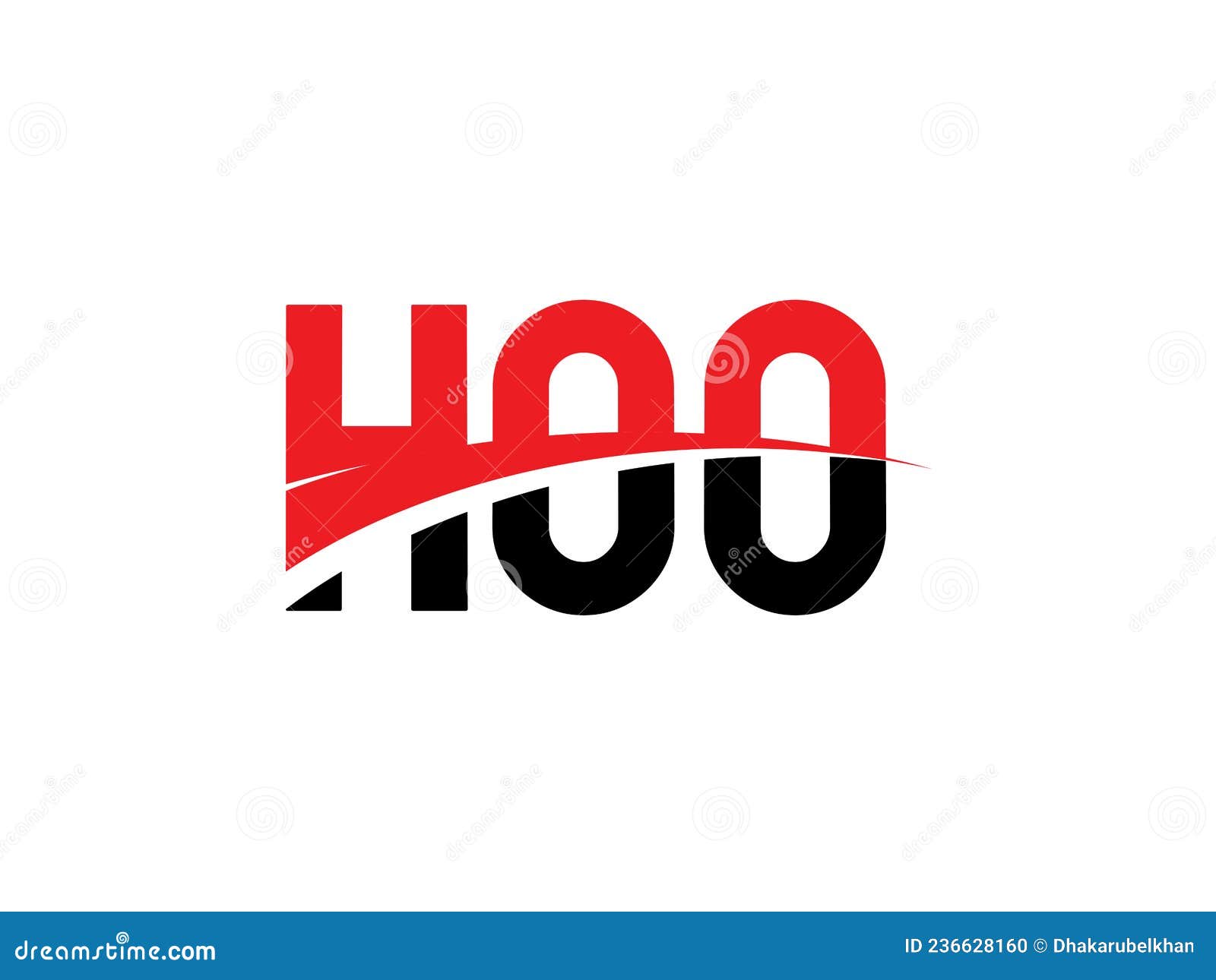 HOO Letter Initial Logo Design Vector Illustration Stock Vector ...