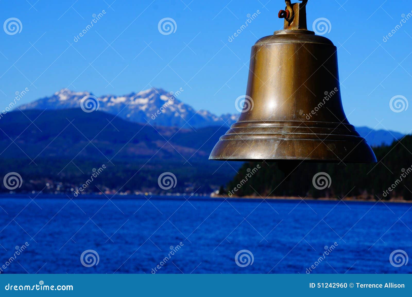 The Bell On The Dock Of The Yacht-club Neftino, Russia Royalty-Free ...