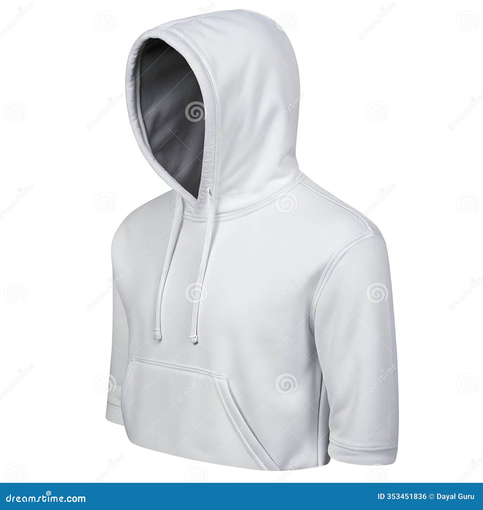 Hood Design Template Isolated on White Background Stock Illustration ...