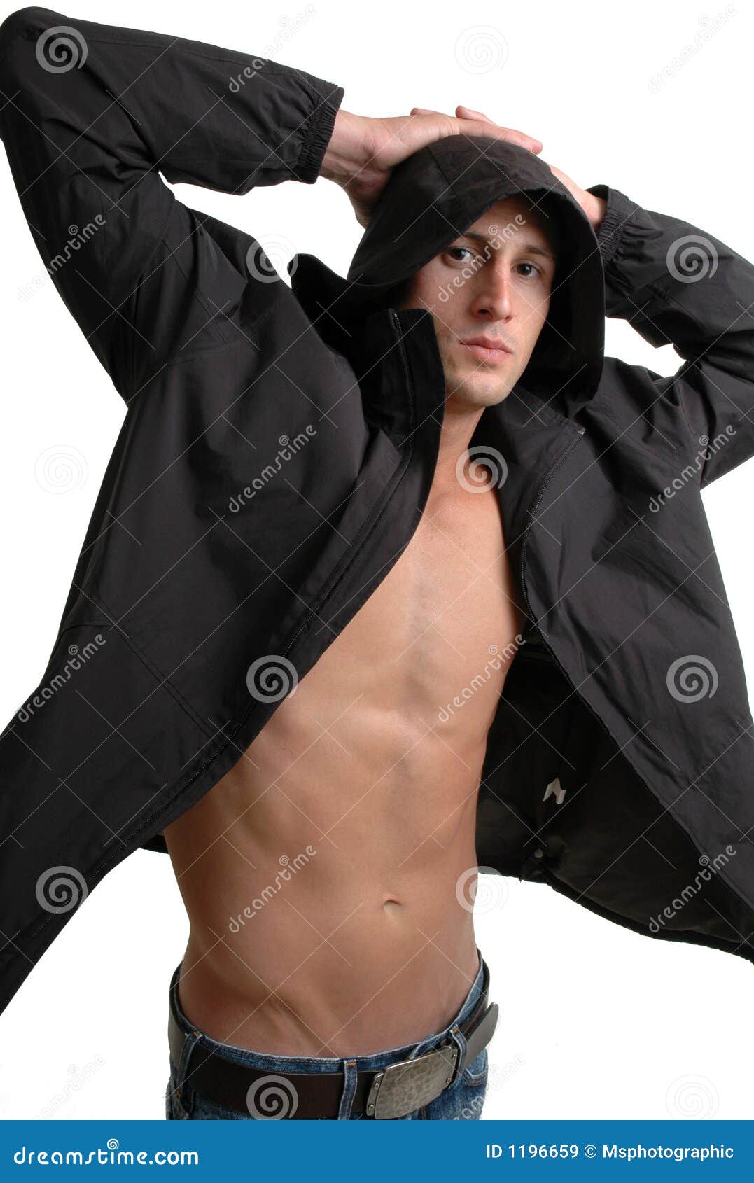 Hooded stock image. Image of black, face, bodybuilder - 1196659