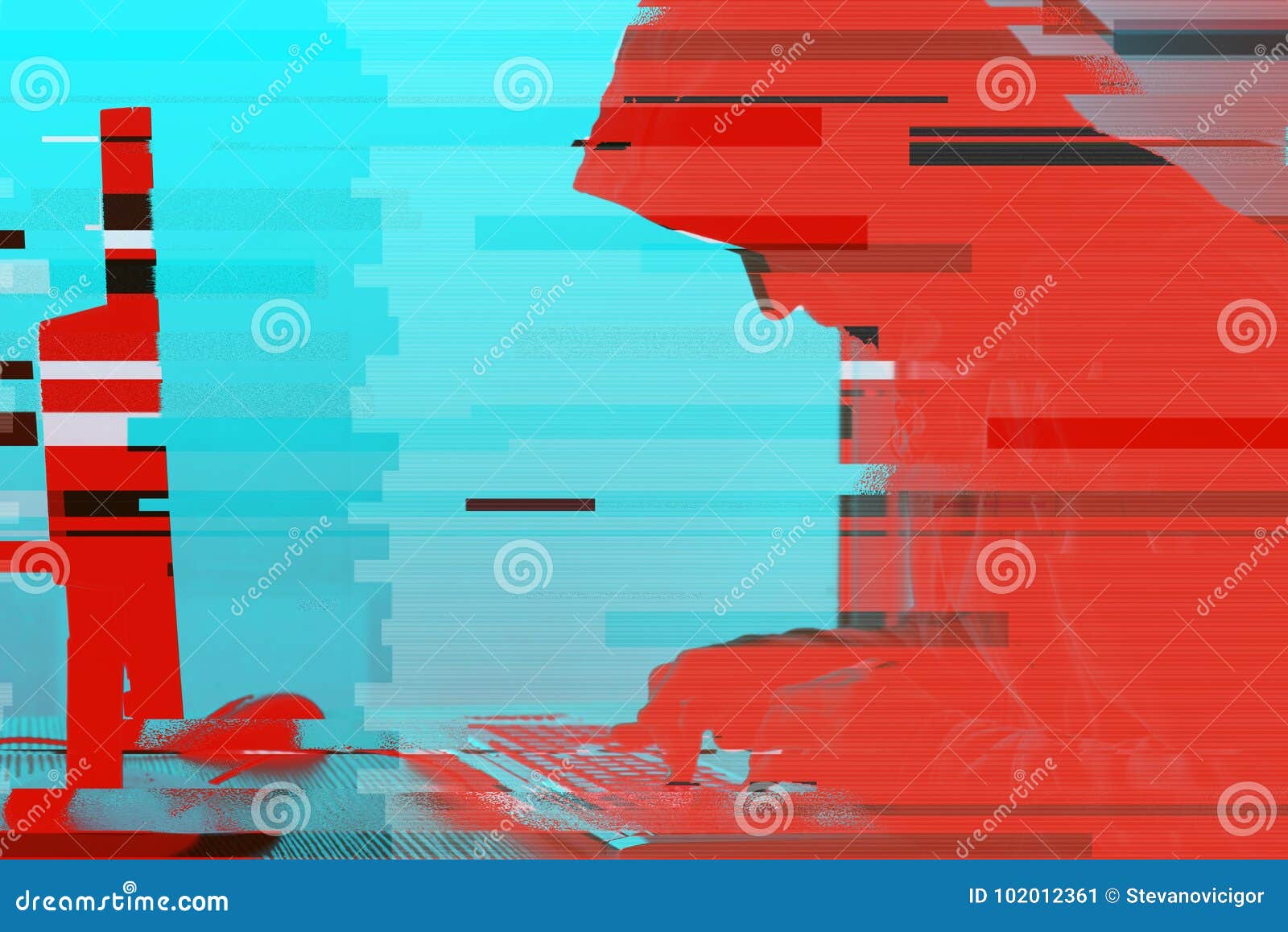 Hooded Computer Hacker Working On Desktop Pc Computer Stock Image Image Of Cybersecurity