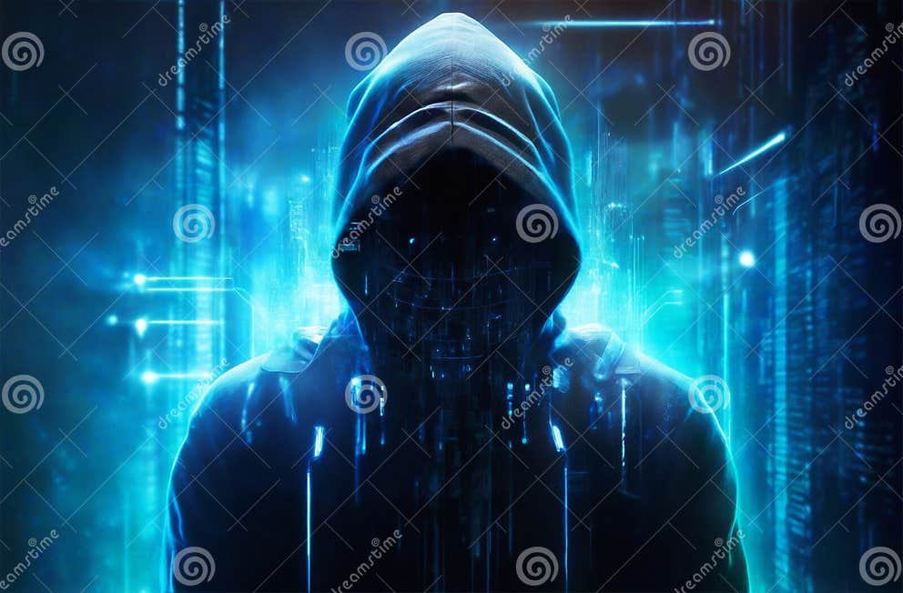 Hooded Hacker Man Wearing a Hoodie with Binary Code Background Stock ... Hooded Hacker Man Wearing a Hoodie with Binary Code Background Stock ...