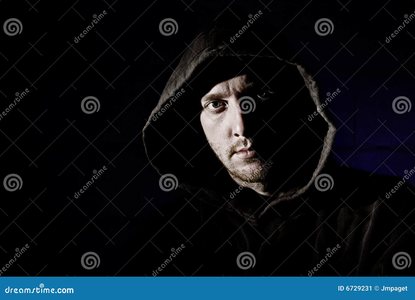 Hooded Male stock image. Image of city, stairs, urban - 6729231