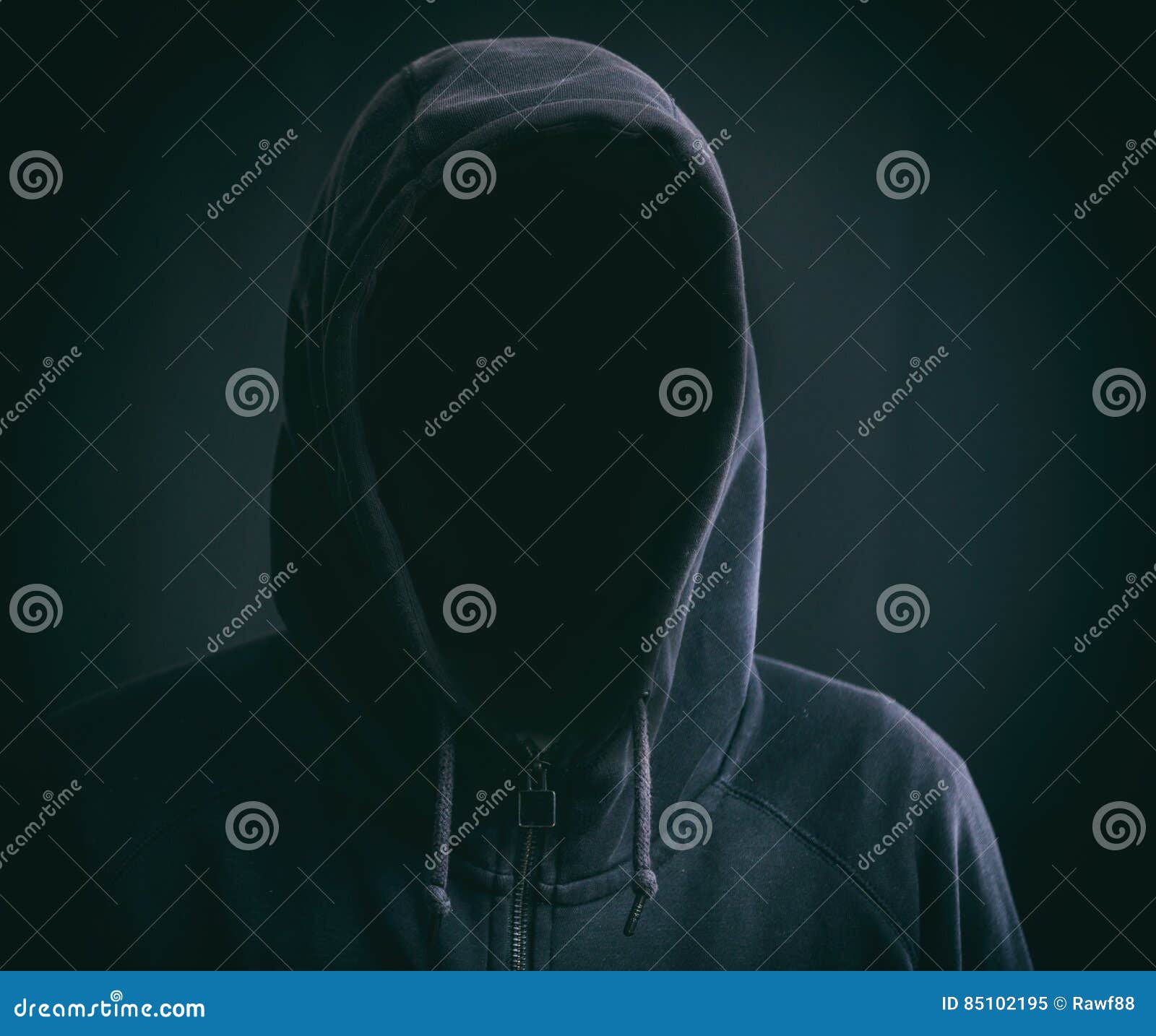 Hooded Man On Black Background Stock Image | CartoonDealer.com #85102195