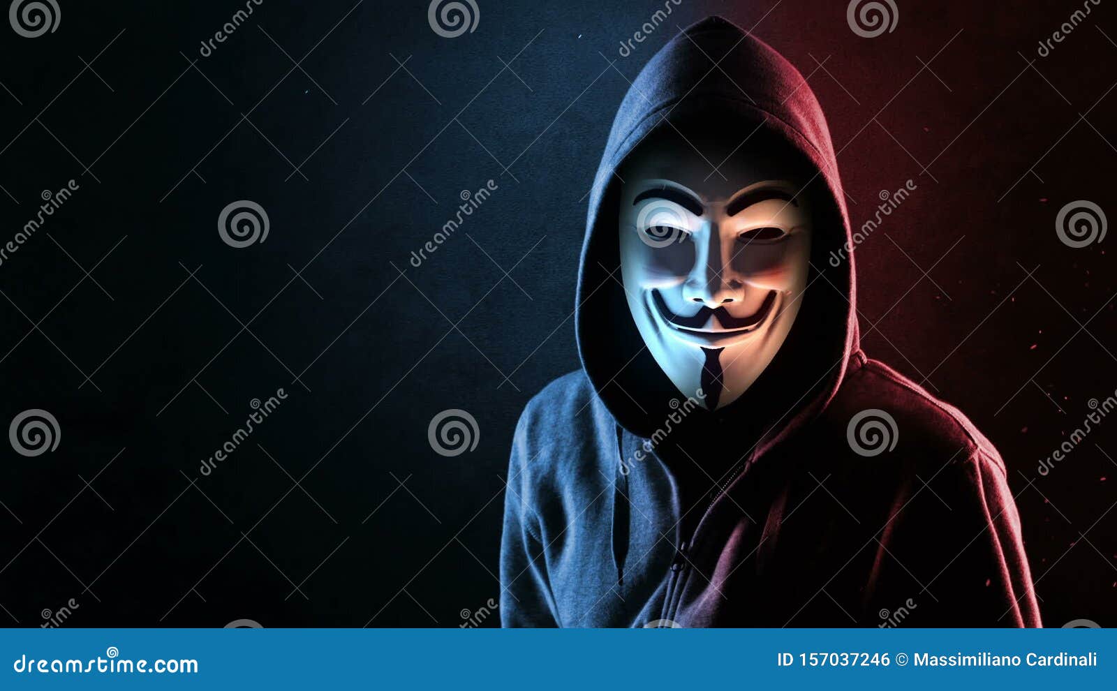 Hooded with the Mask stock footage. Video of black, isolated - 157037246