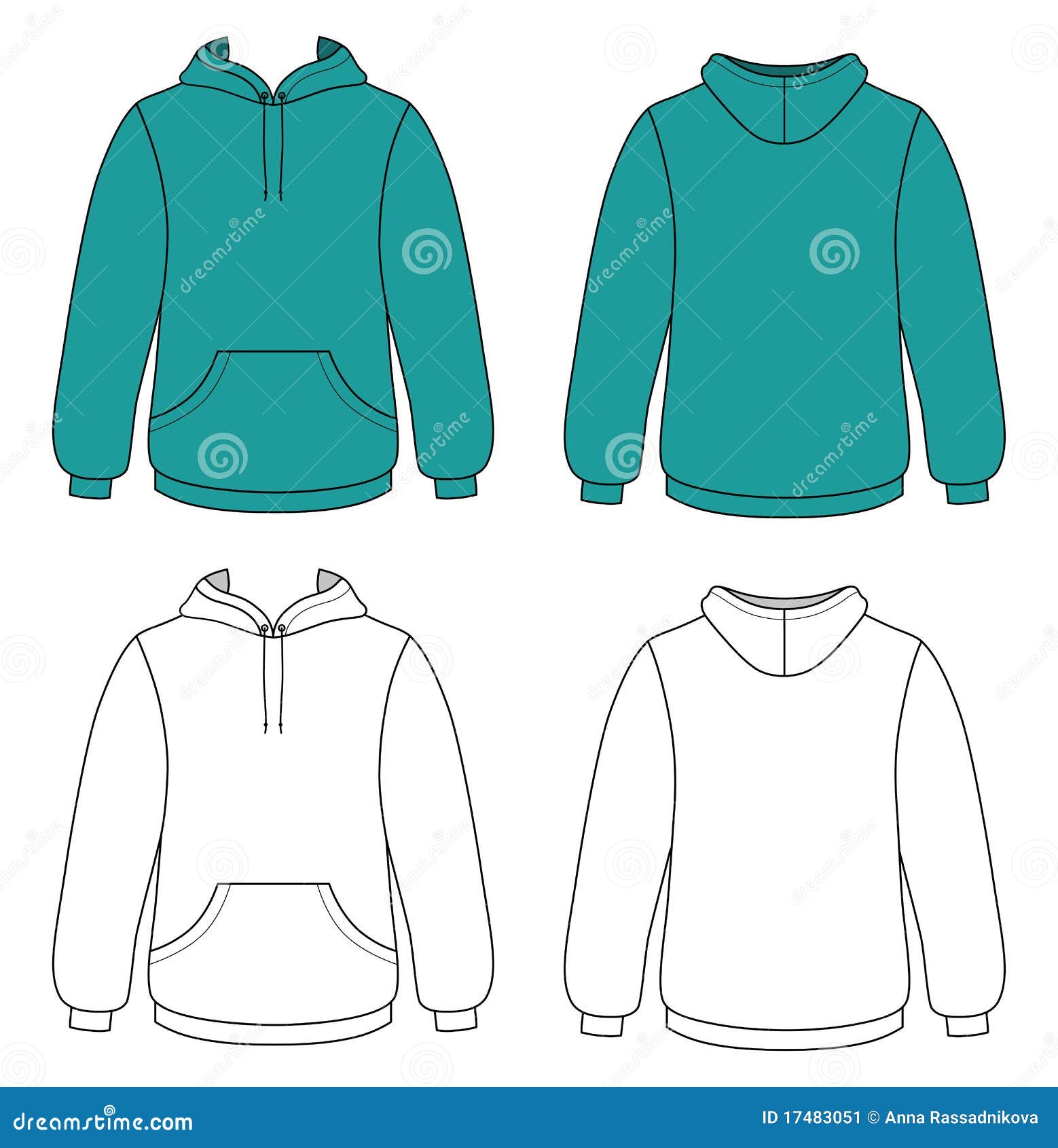 Hooded sweater stock vector. Illustration of clothing - 17483051