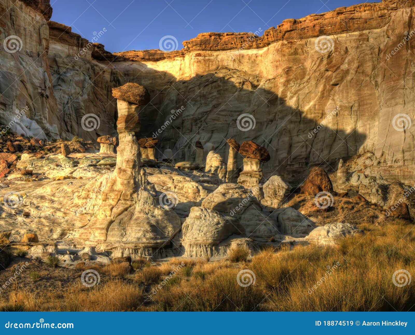Hoodoo Central stock image. Image of rise, cliff, sandstone - 18874519