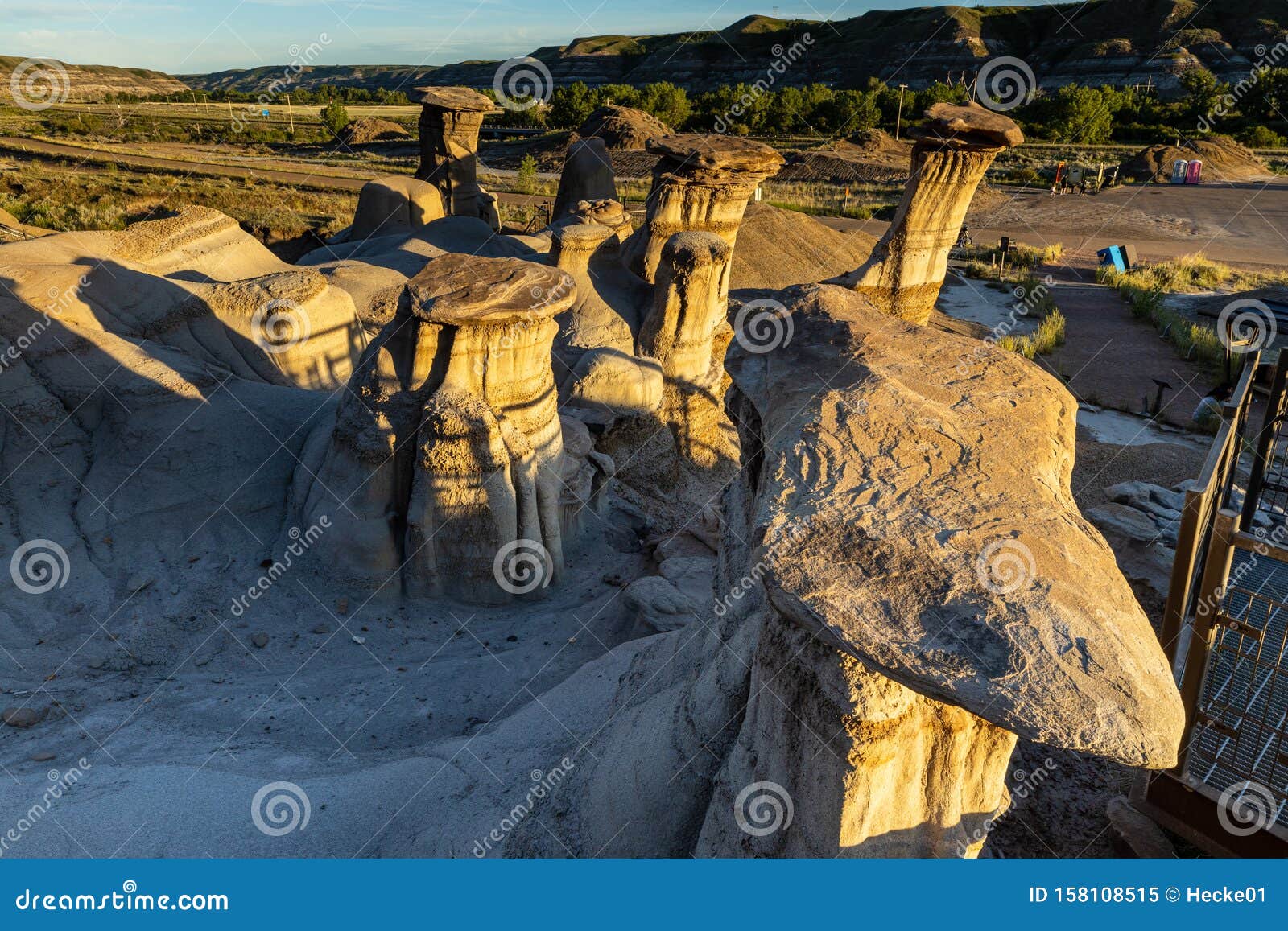 Hoodoos of Alberta by Drumheller in Canada Stock Image - Image of ...