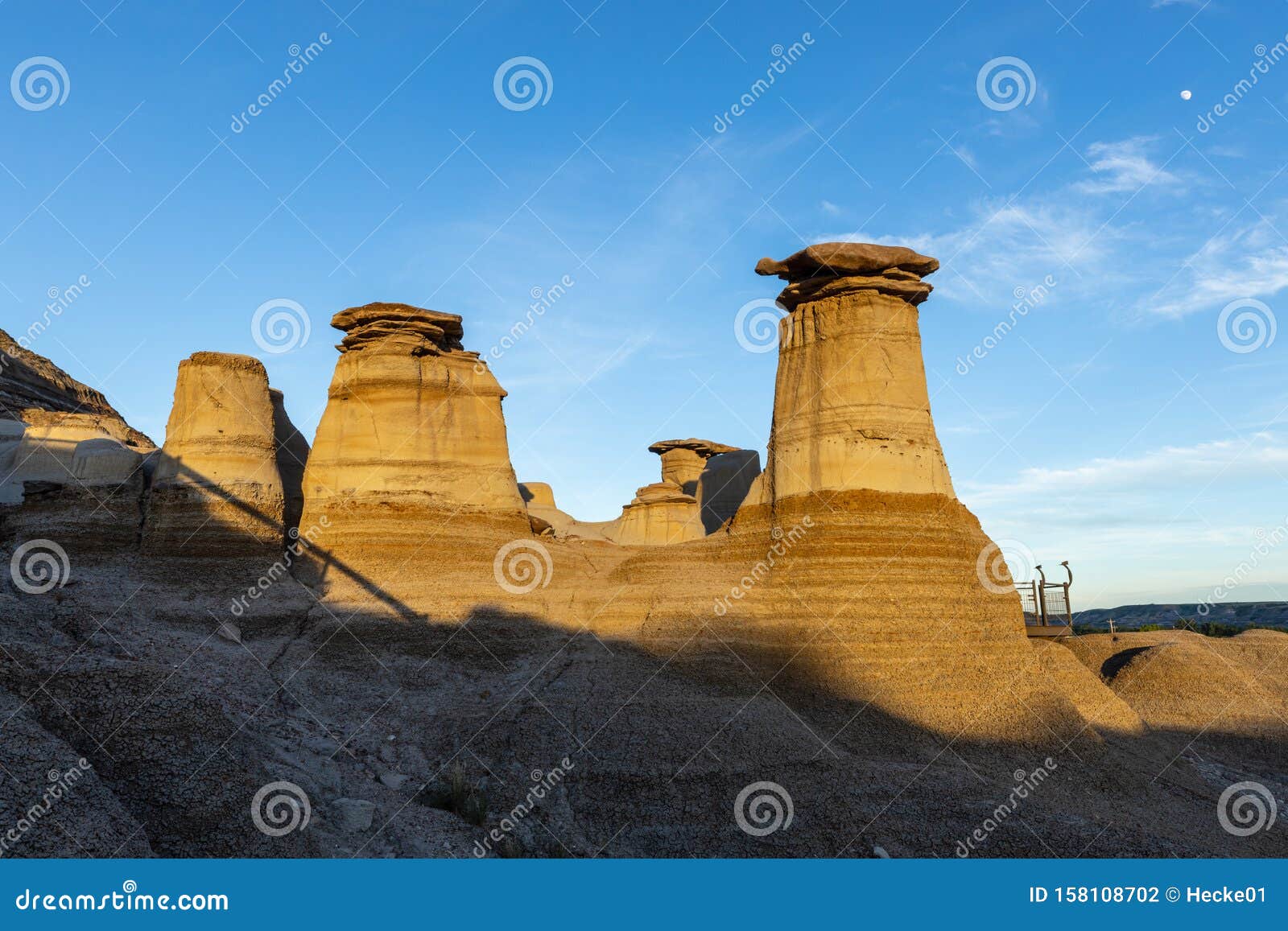 Hoodoos of Alberta by Drumheller in Canada Stock Photo - Image of ...