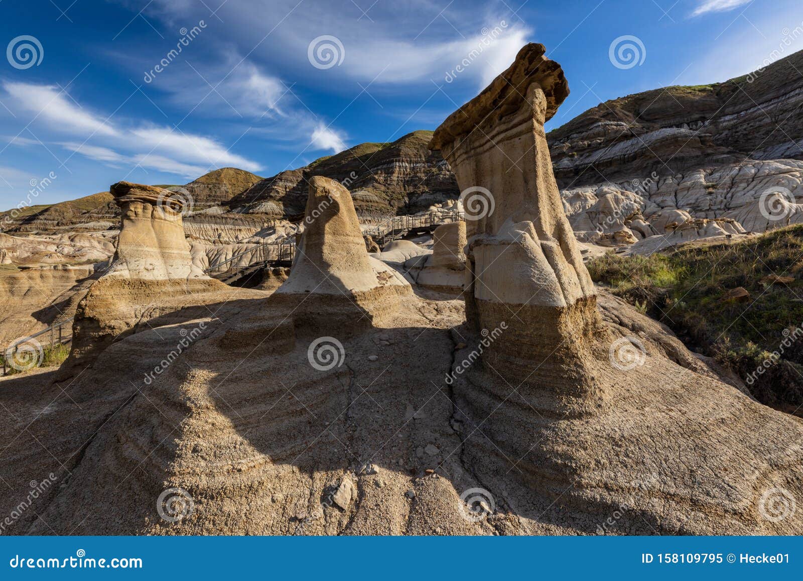 Hoodoos of Alberta by Drumheller in Canada Stock Image - Image of ...