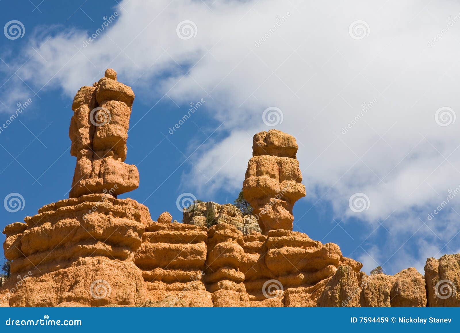 Hoodoos in Red Canyon stock image. Image of erosion, park - 7594459