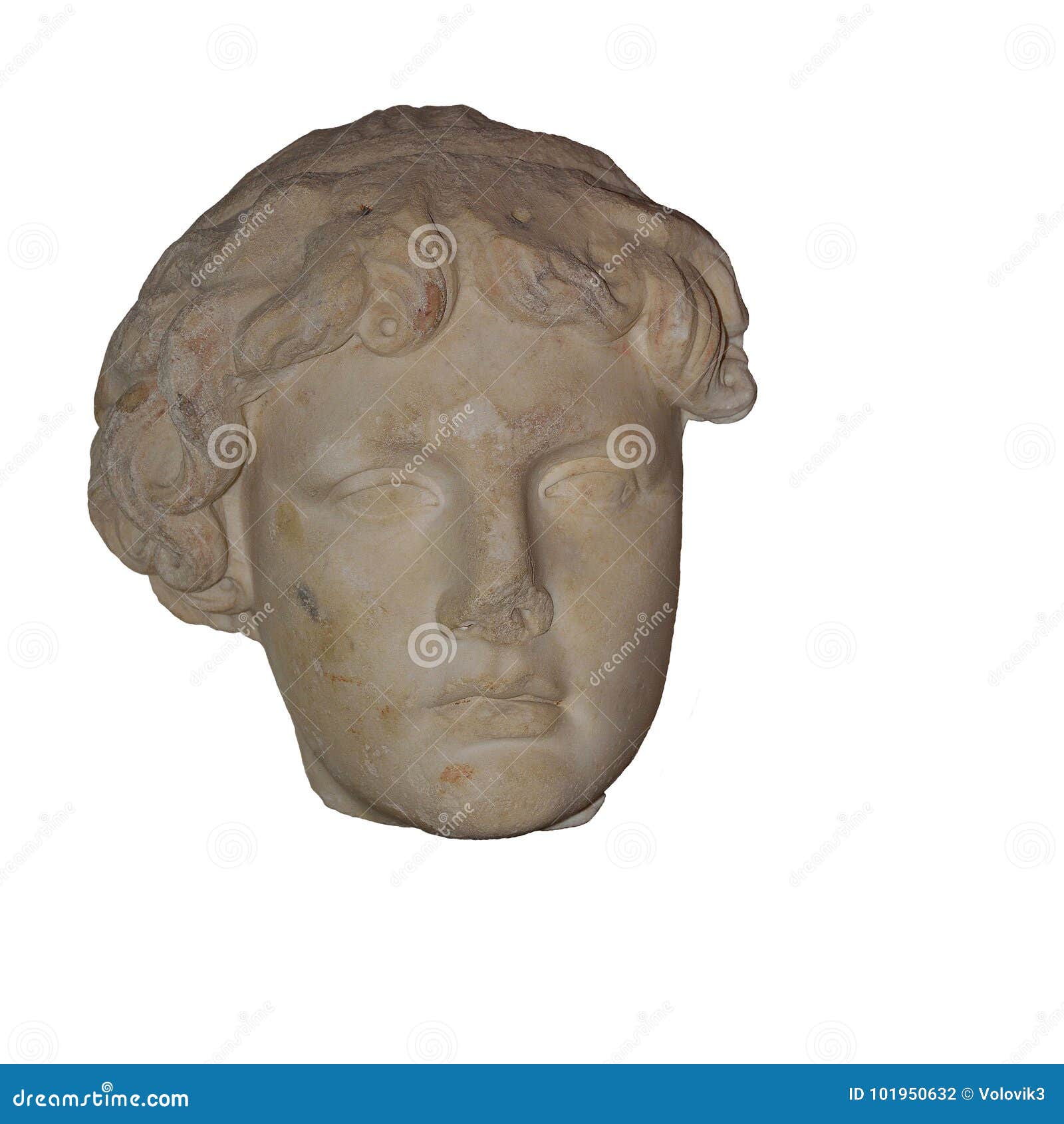 Hoofd Van Het Standbeeld Van Apollon Stock Foto - Image of standbeeld ...