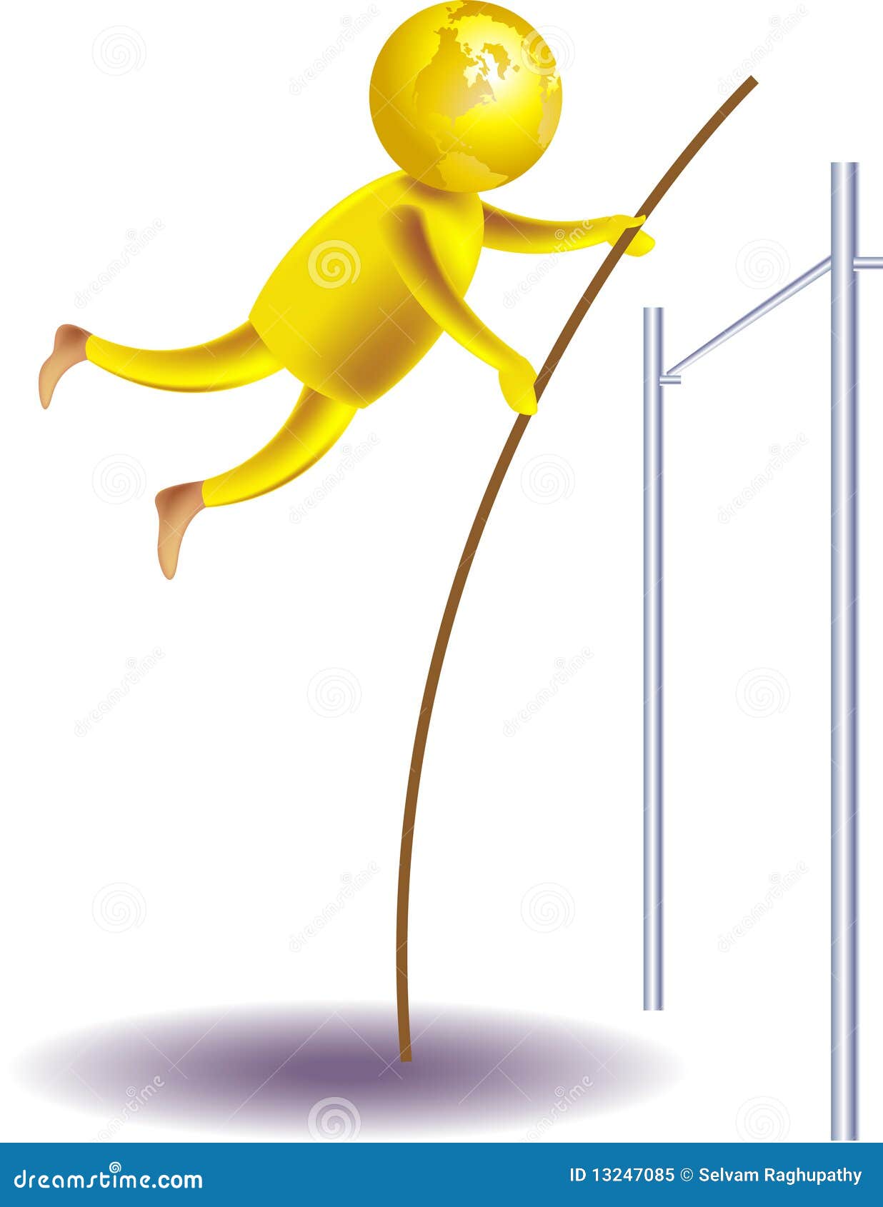 Hoogspringen vector illustratie. Illustration of eigentijds - 13247085