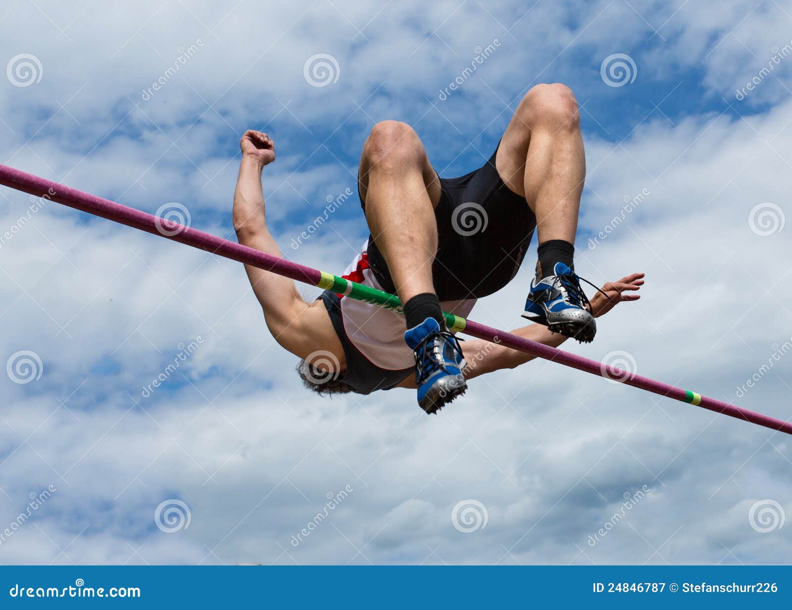 Hoogspringen stock afbeelding. Image of hoog, mens, sport - 24846787