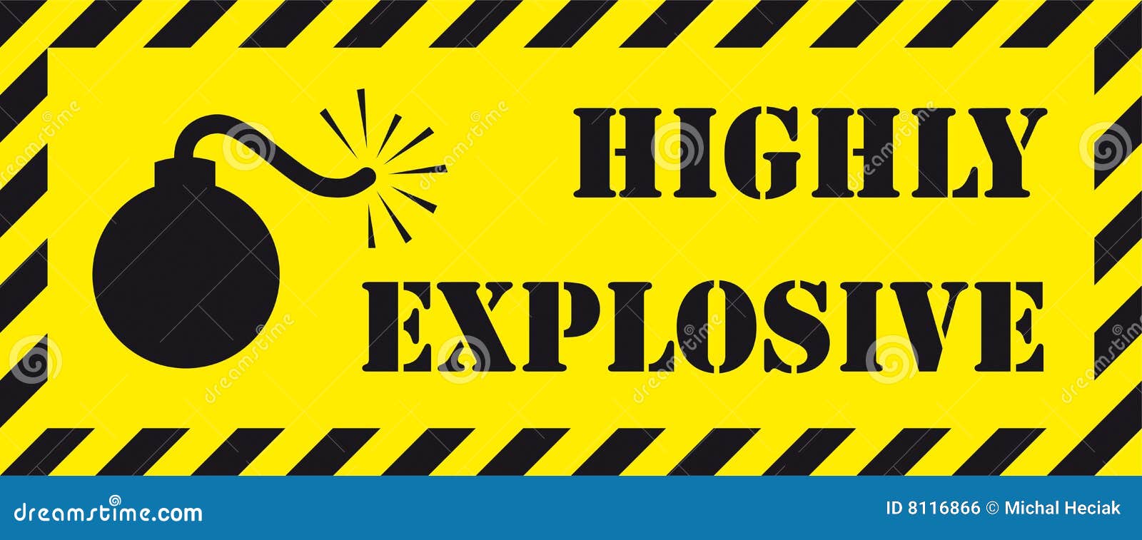 Hoogst Explosief Uithangbord Vector Illustratie - Illustration of ...