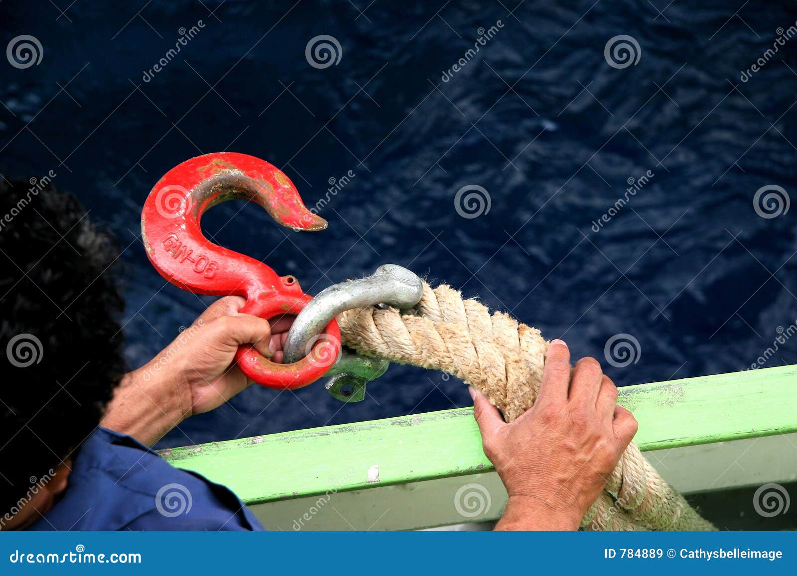 Hook stock image. Image of mooring, hands, holding, secure - 784889