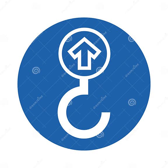 Hook with Arrow Pointing Up. Vector Illustration Decorative Background ...
