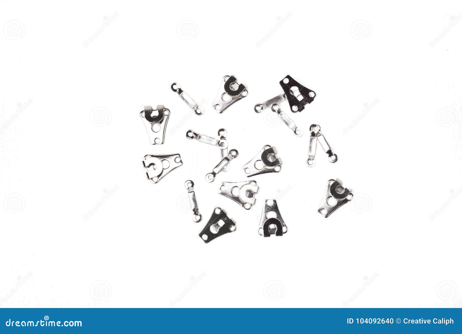 Hook and Bar Isolated on a White Background. Sewing Kit Stock Photo ...