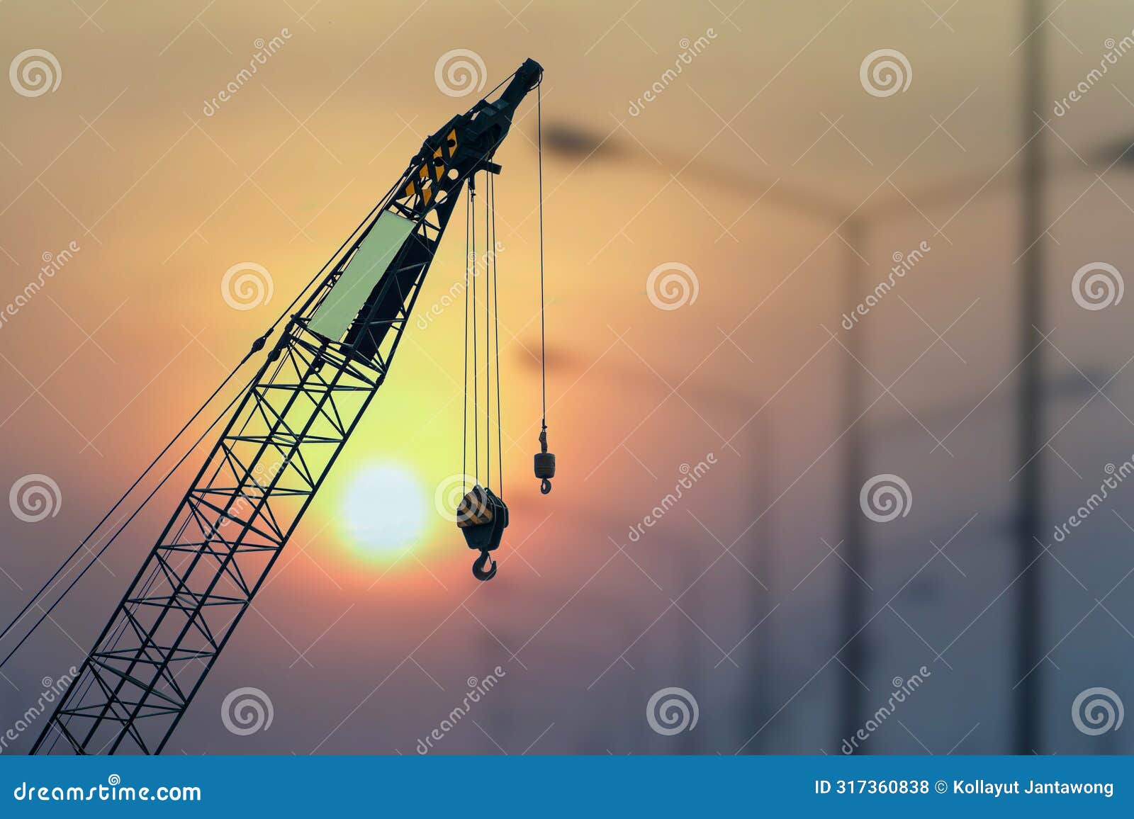 The Hook Block of the Mobile Crane and Slinging that Inspector ...