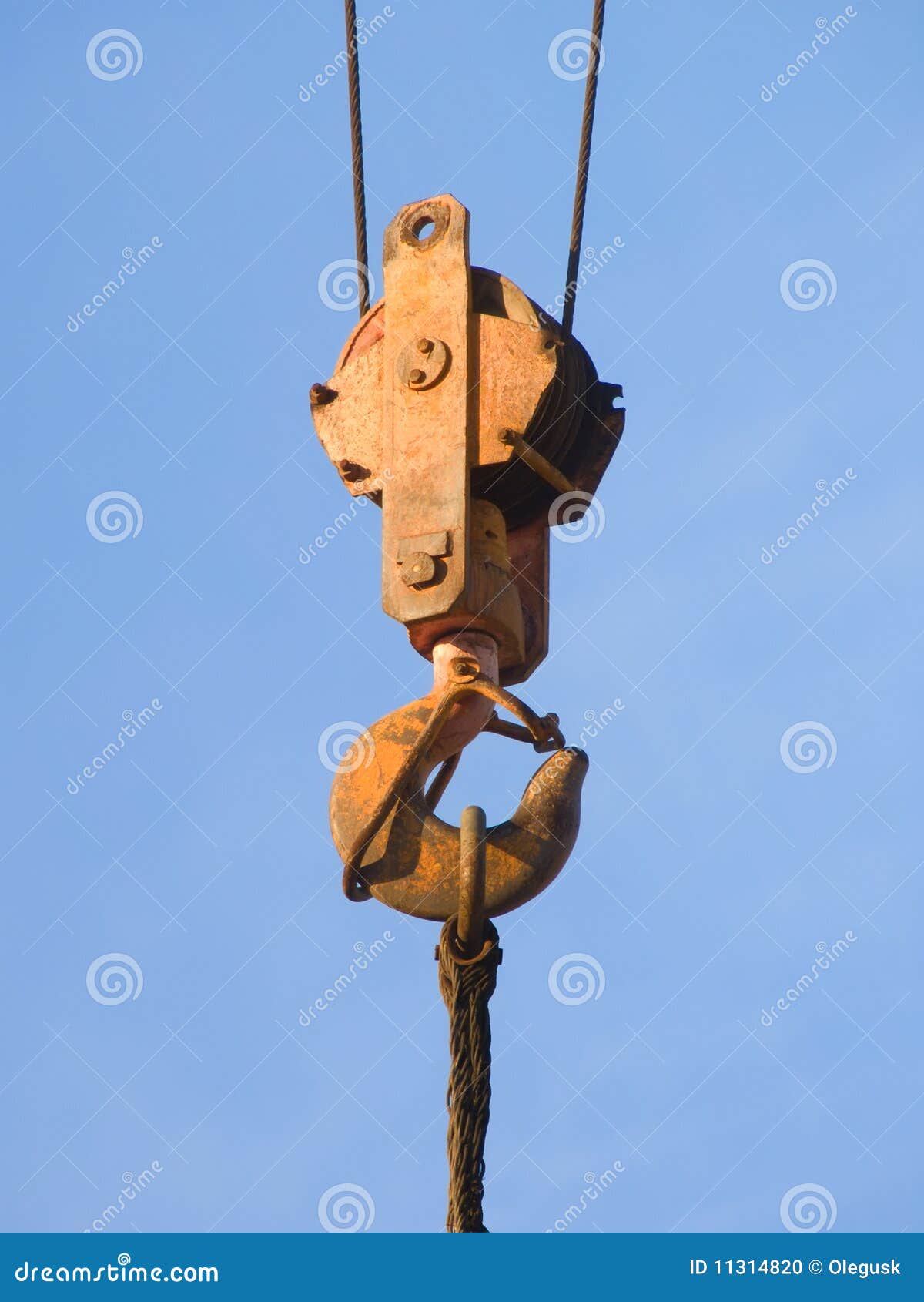 Hook Building Elevating Crane Stock Photo - Image of elevating, weaving ...