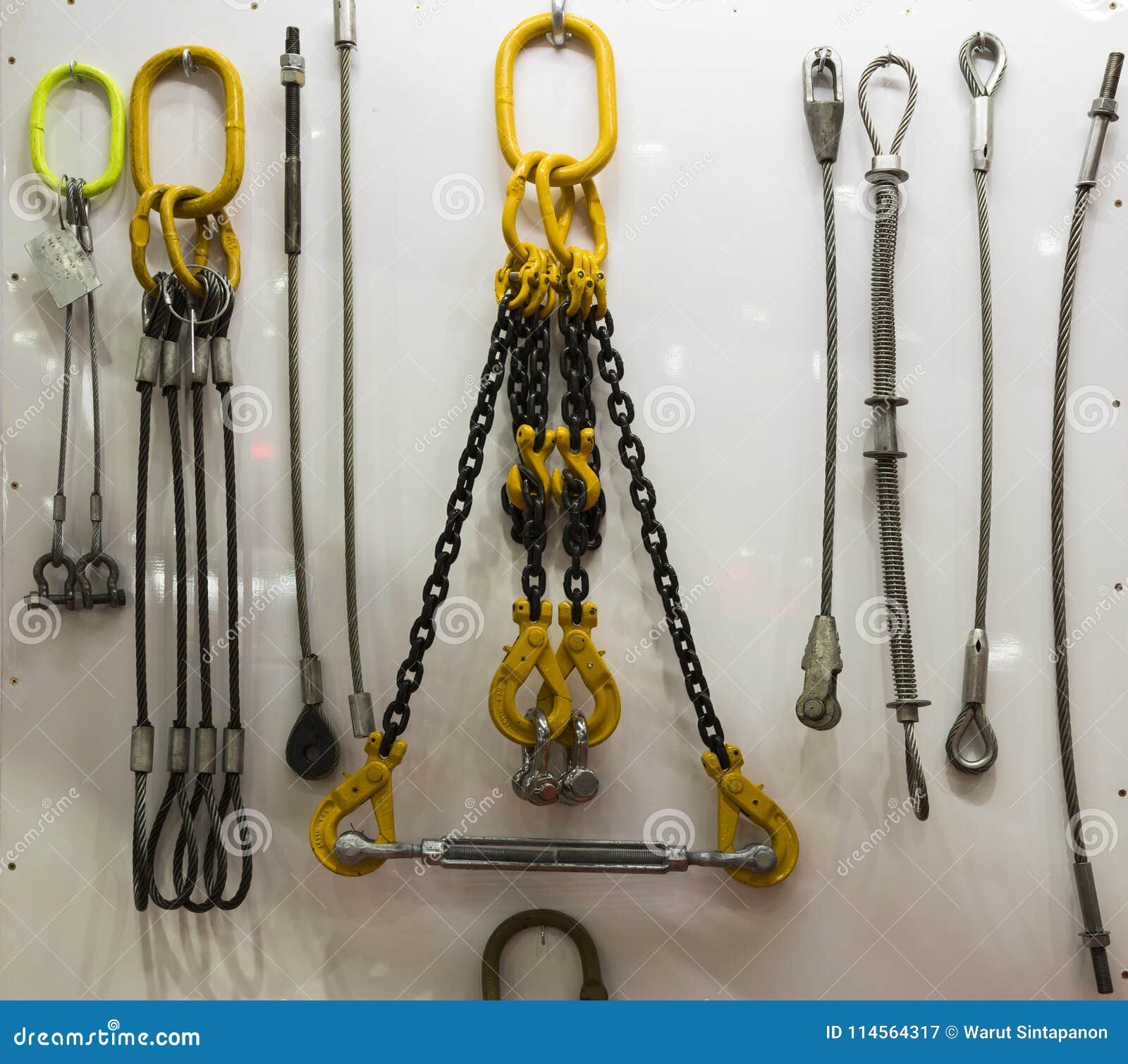 Hook , Chain and Steel Wire Stock Image - Image of iron, industry ...