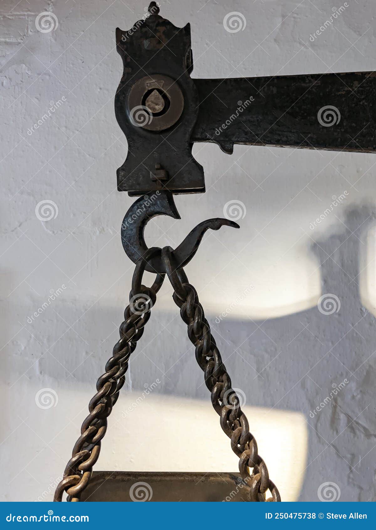 Hook and Chains stock photo. Image of bank, chain, scales - 250475738