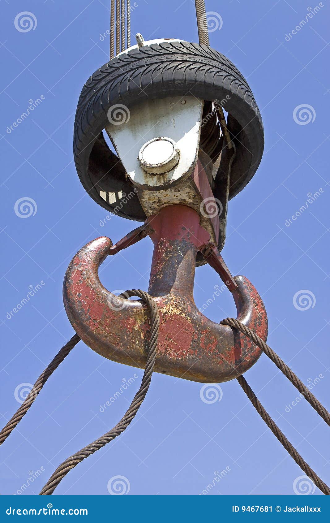 Hook of a crane stock image. Image of white, repair, hooks - 9467681