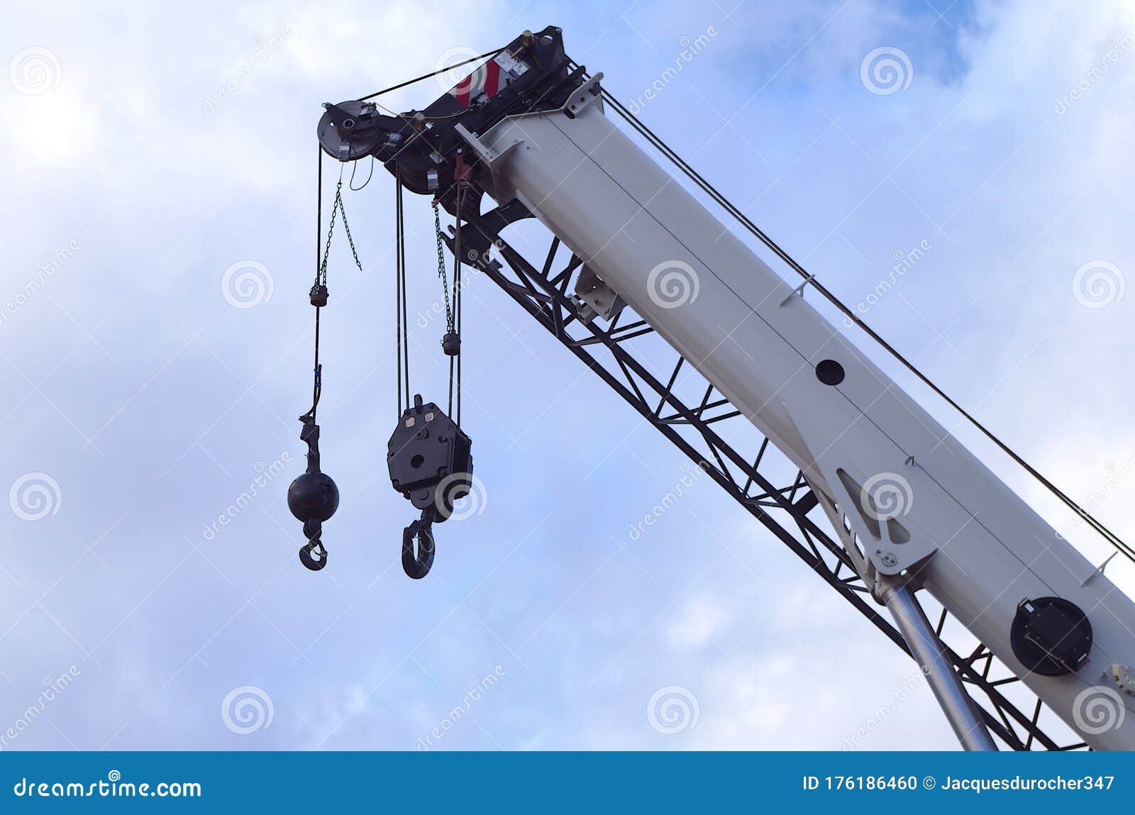 Hook Crane Construction Site Tool Heavy Hoist Machine Stock Photo ...