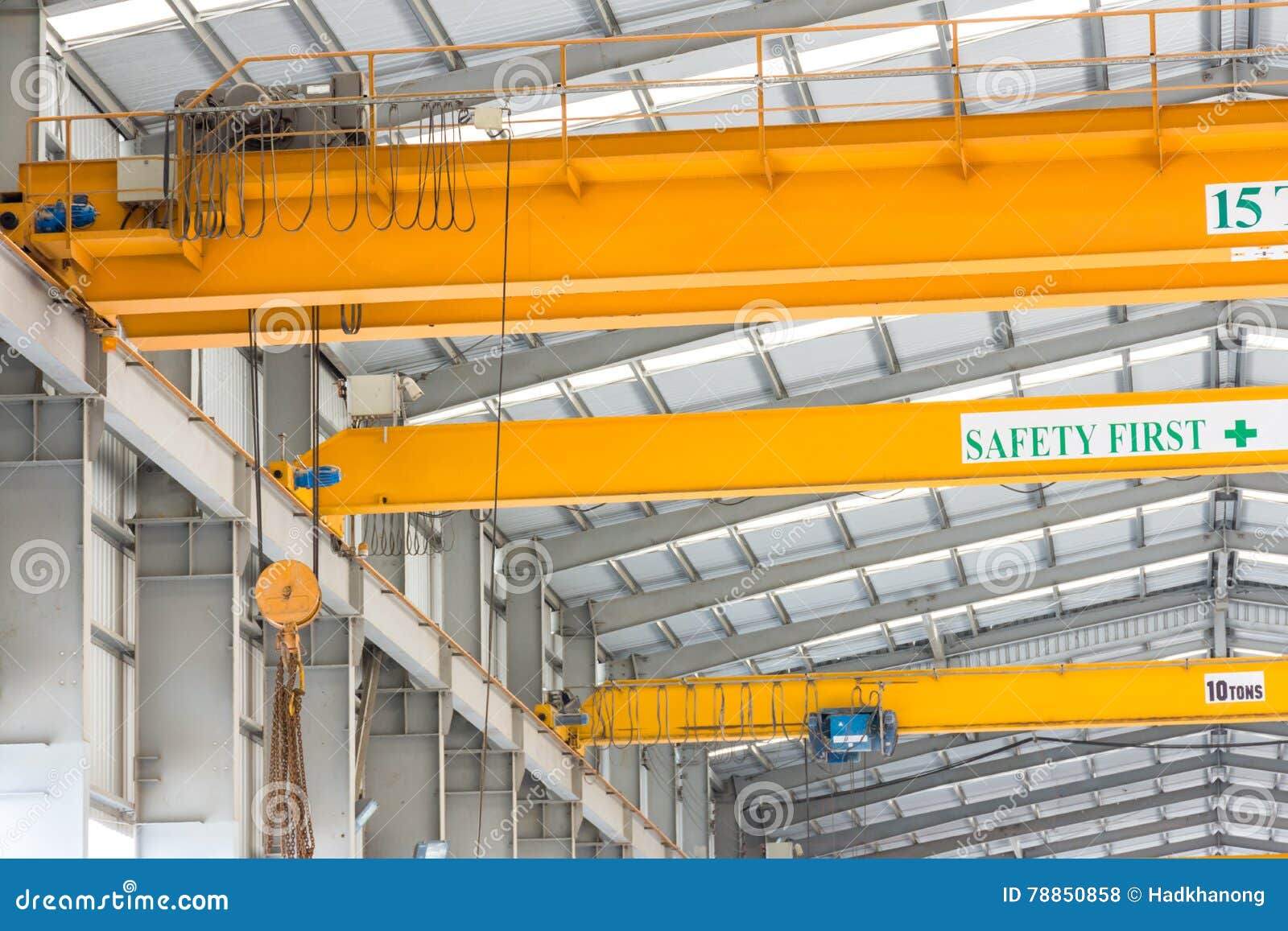 Crane Under Maintenance Routine Job By Crane Operator Or Technician ...