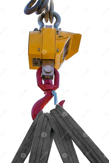 Hook of the Crane with Weights Stock Image - Image of warehouse ...